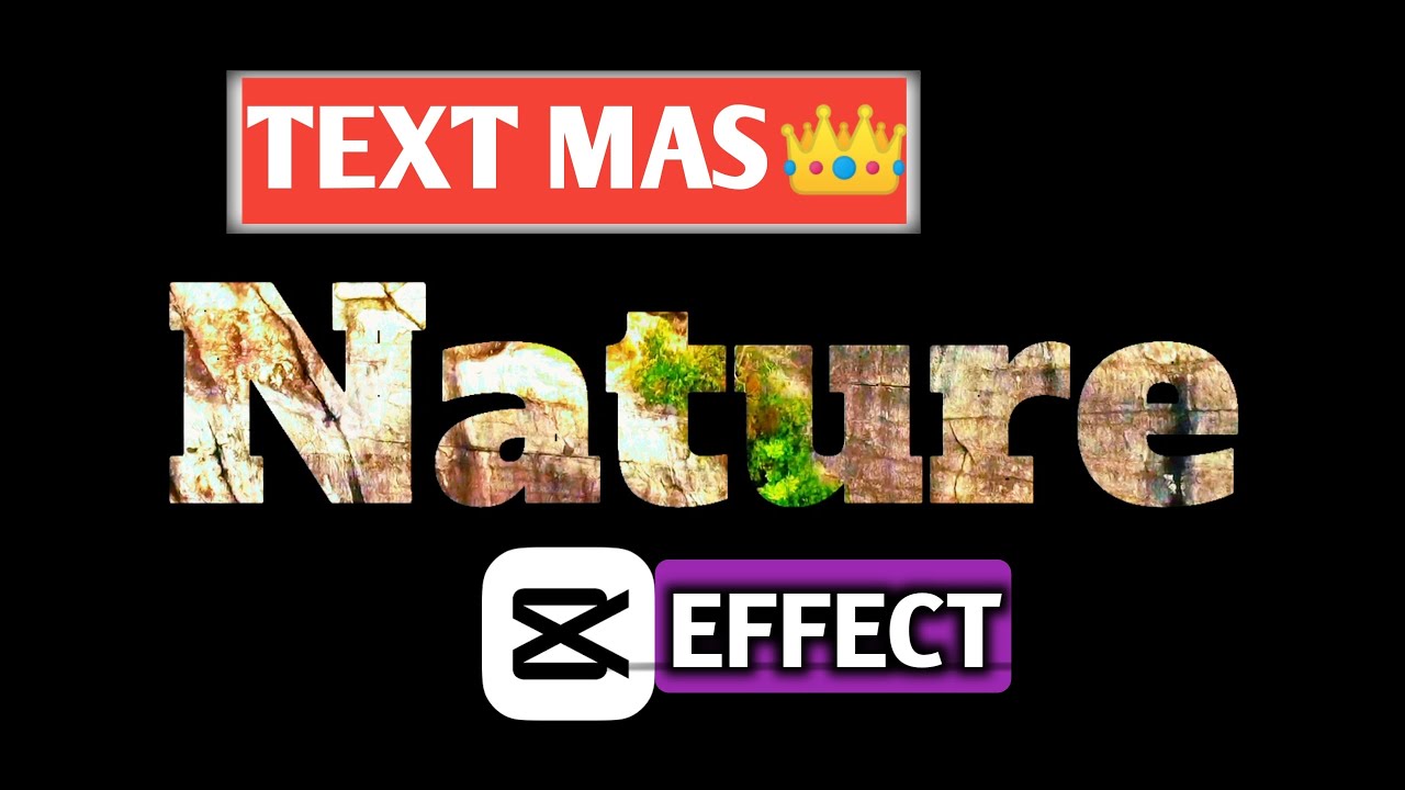 How To Add VIDEO INSIDE TEXT In Capcut | how to create video behind ...