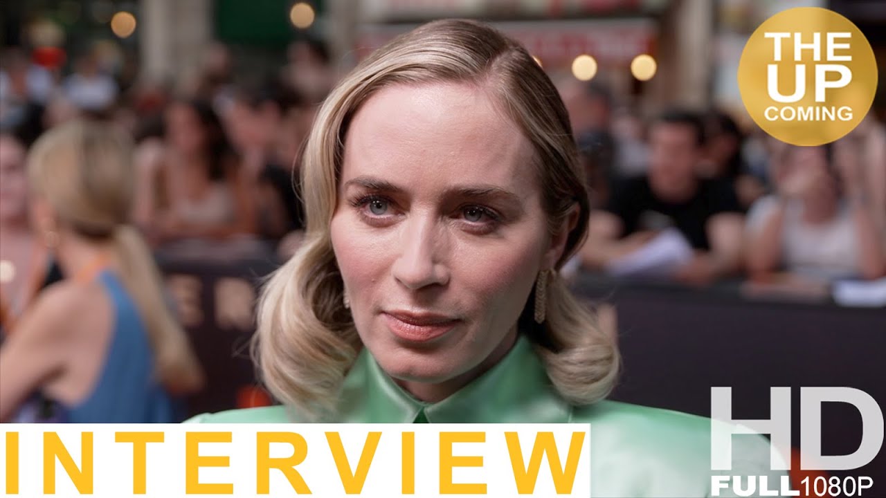 Emily Blunt interview on Oppenheimer at Paris global premiere - YouTube