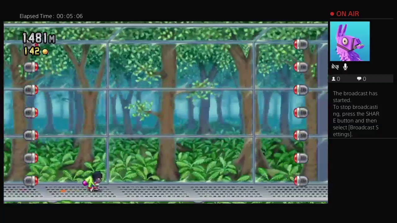 Playing Jetpack joyride on ps4 - YouTube