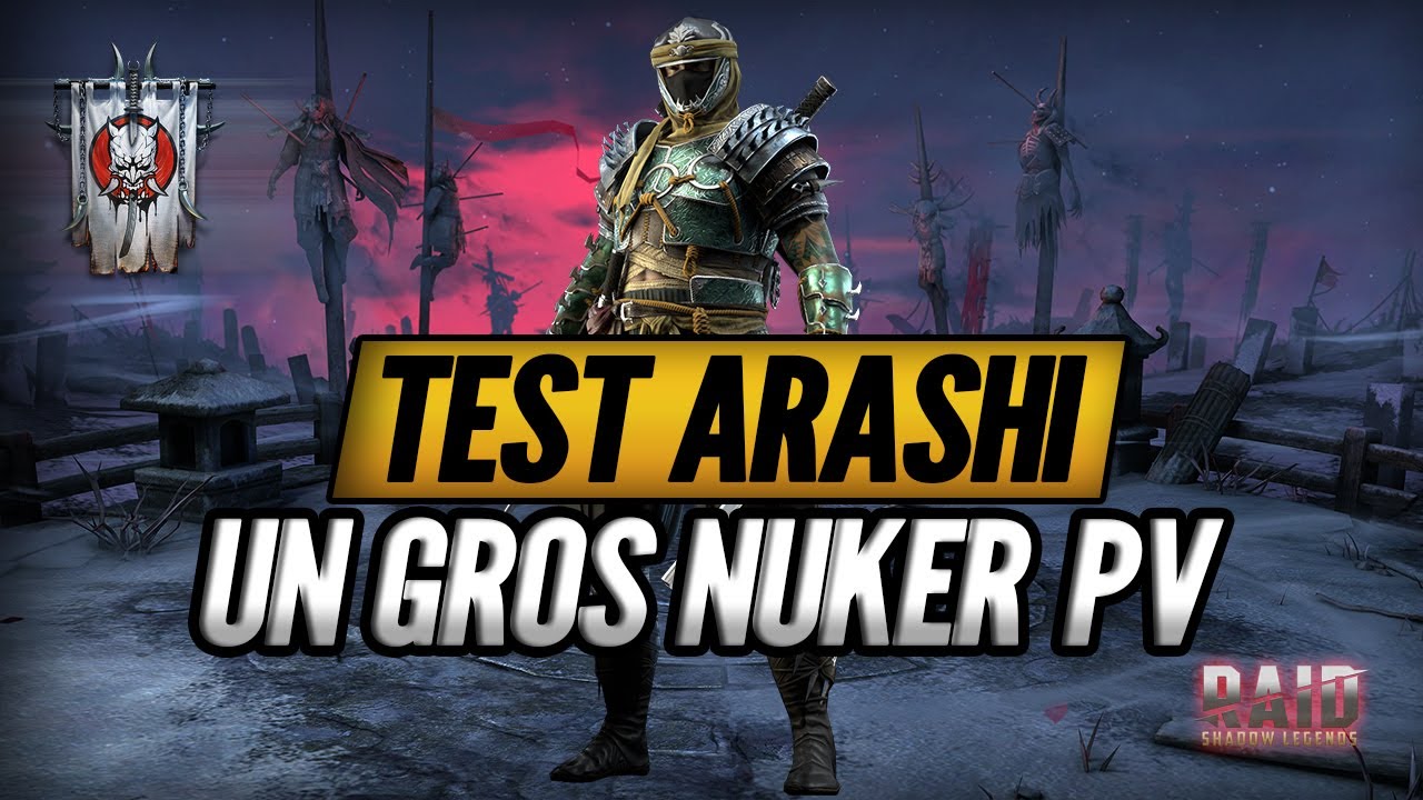 Test de Arashi : Un Gros Nuker PV - Raid Shadow Legends - Serveur Test ...