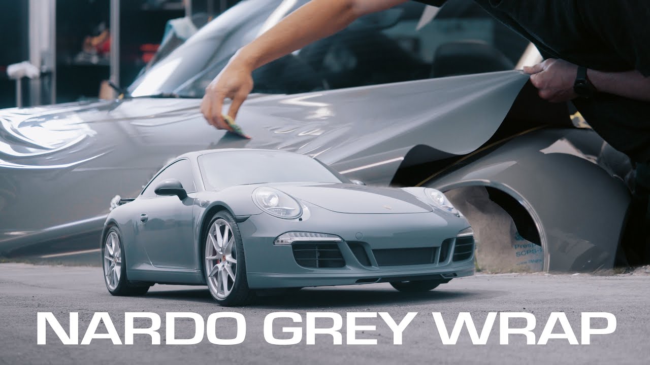 PORSCHE 911 CARRERA S WRAPPED IN NARDO GREY!! - YouTube