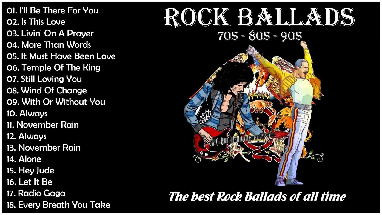 Rock Ballads Greatest Hits 70's - 80's - 90's || Best Rock Ballads Full ...