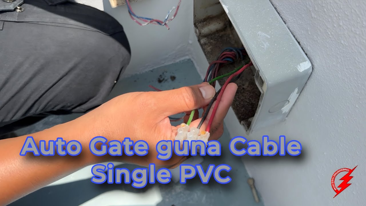 PAKAR ELEKTRIK : Auto Gate Cable Guna 1.5mm Single PVC Cable - YouTube