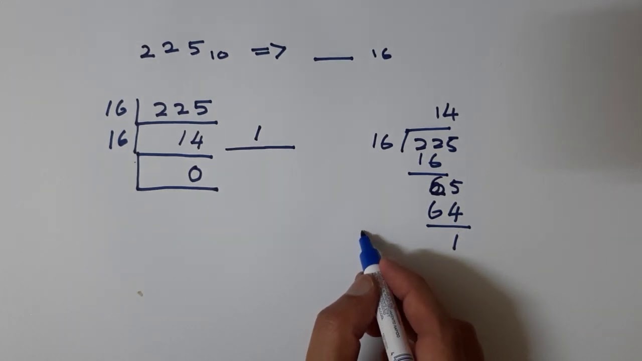 CONVERT 225 BASE 10 TO BASE 16 YouTube convert-225-base-10-to-base-16-youtube