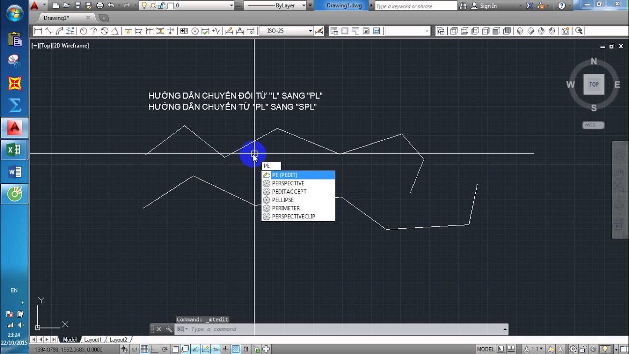 From LINE To PLINE PLINE To SPLINE PLINE To LINE In from-line-to-pline-pline-to-spline-pline-to-line-in