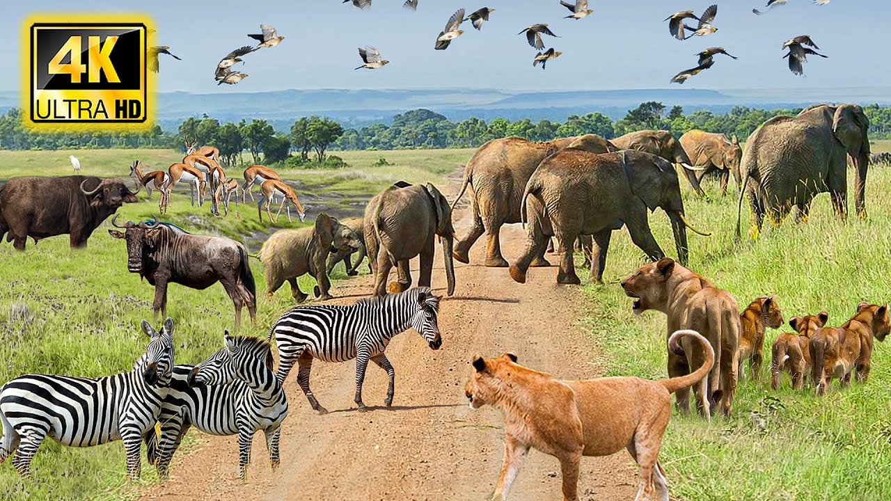 4K African Animals: Ruaha National Park - Discover Relaxing Amazing ...
