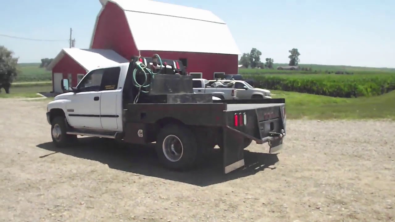 Dodge Cummins Flatbed With Stacks
