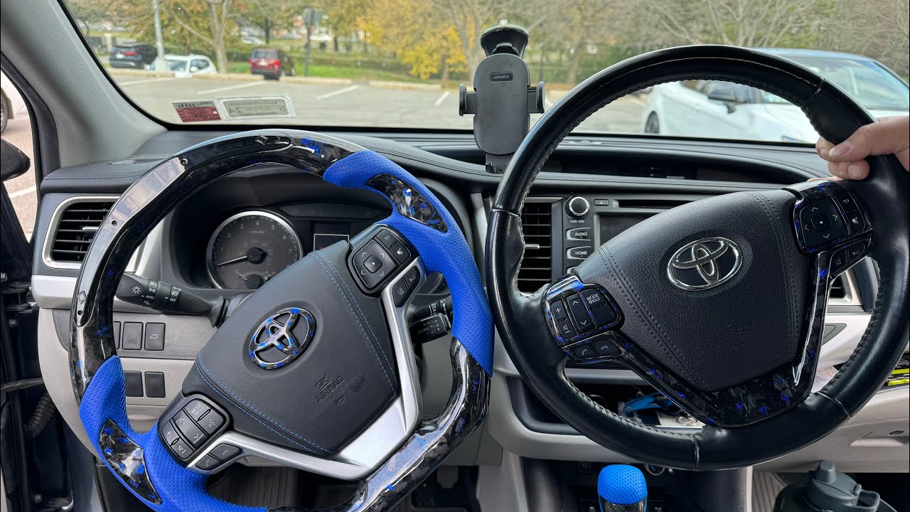 Installing LED Screen Carbon Steering Wheel…(BEST COSMETIC MOD YOU CAN ...
