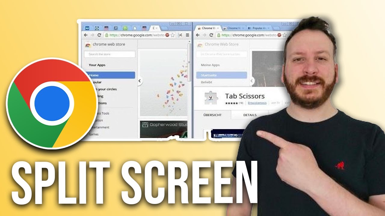 How To Do Split Screen On Google Chrome - YouTube