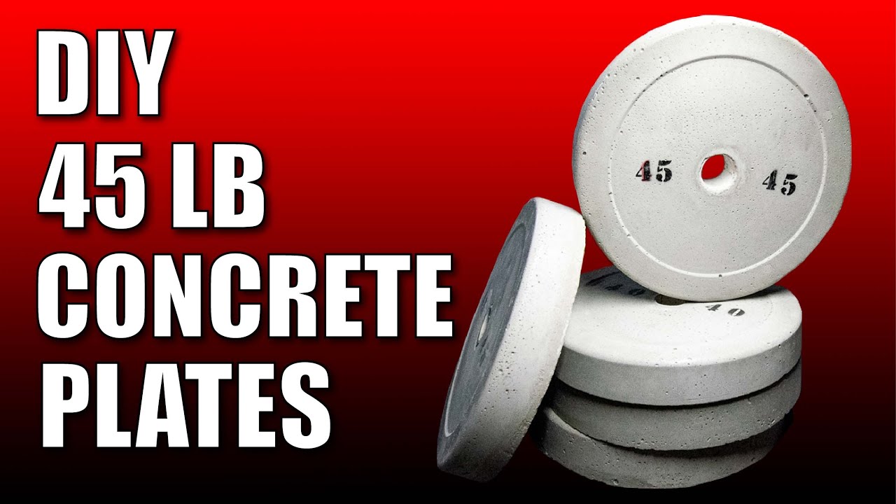 DIY 45 Pound Concrete Weight Plate YouTube diy-45-pound-concrete-weight-plate-youtube