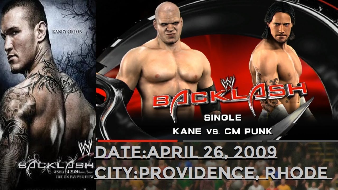 Backlash (2009) | Kane vs. CM Punk - YouTube
