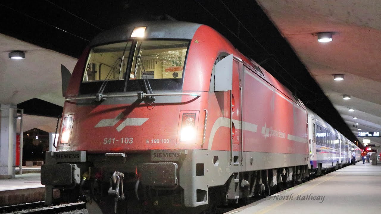 [EN 414] EuroNight For Zürich HB , SIEMENS ES64U4-F | Ljubljana - YouTube