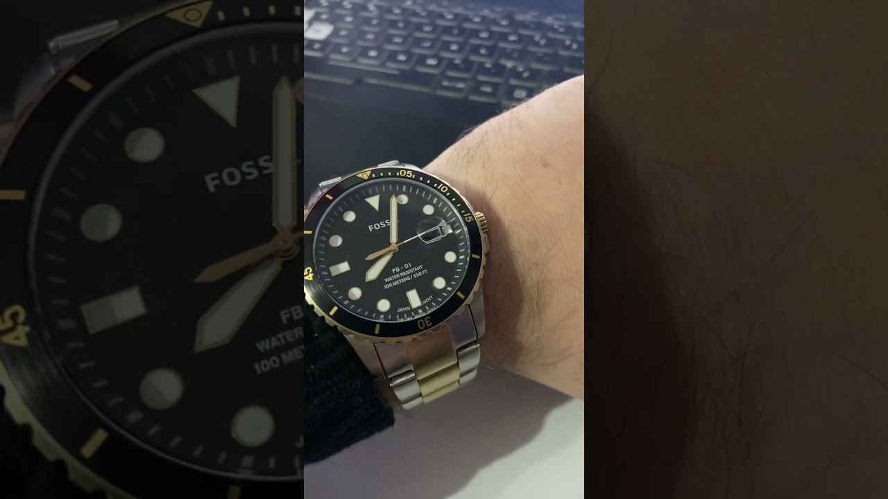 Ceas Fossil Gold Man - YouTube