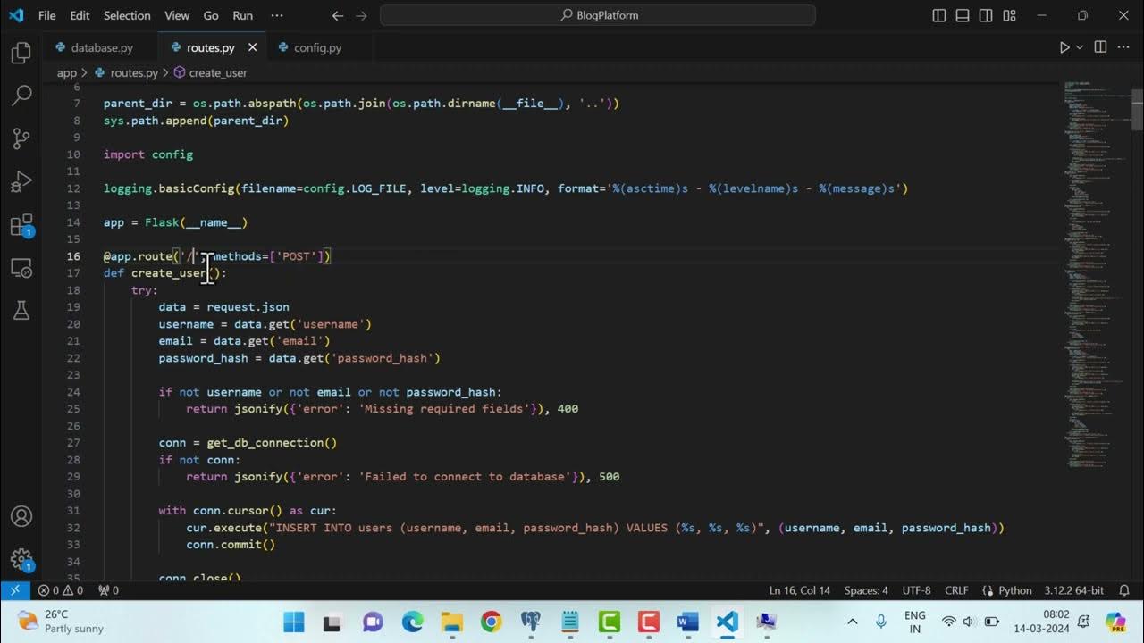 Flask API Project Explanation - YouTube