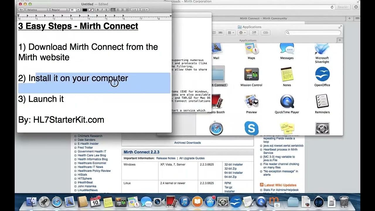 Install Mirth Connect On A Mac - hinthub.education - YouTube