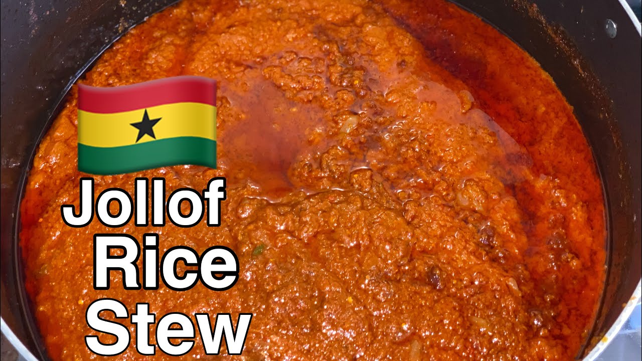 MY Crowd Pleasing JOLLOF STEW | How to make Ghana JOLLOF stew - YouTube
