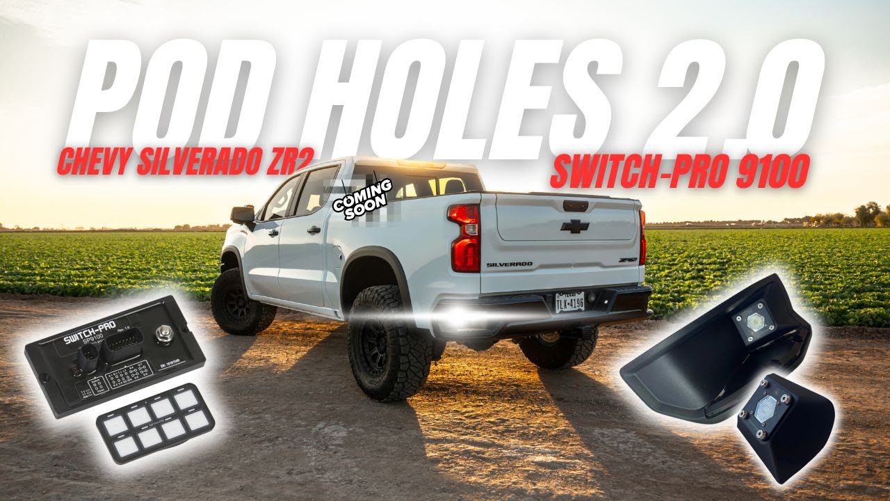 Pod Holes 2.0 | Switch-Pro 9100 (Chevy Silverado ZR2) - YouTube