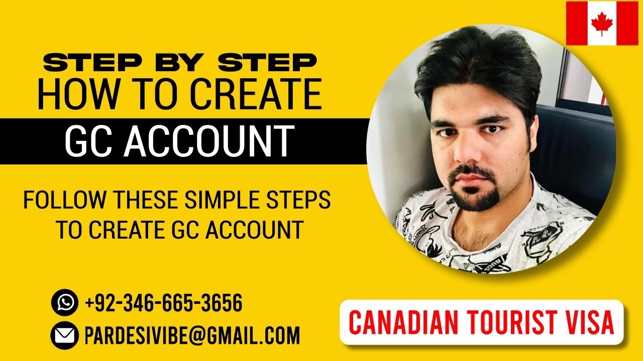 How To Create gcKey Account Canada | Canada Tourist Visa | Ep.2 - YouTube