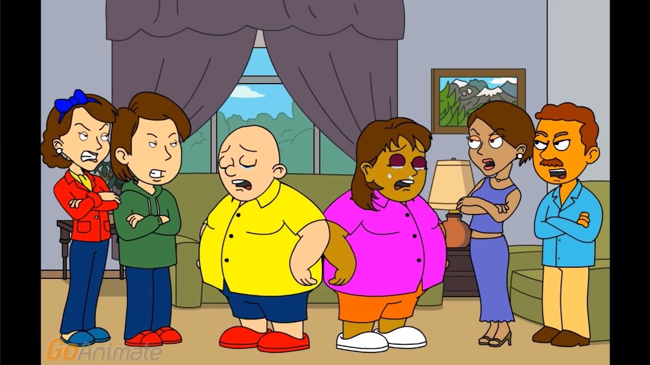 Dora And Caillou Get Fat Together/ Both Grounded!(Julian3535 Re-Upload ...