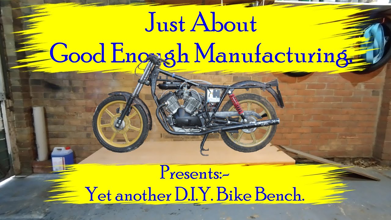 Yet Another DIY Bike work bench done quickly - YouTube