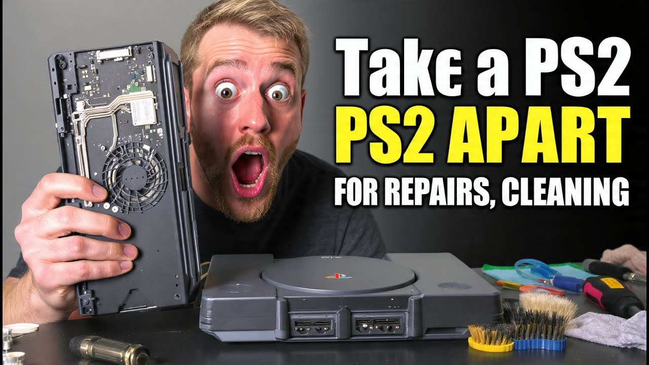 Take a PS2 Apart for Repairs, Cleaning - YouTube