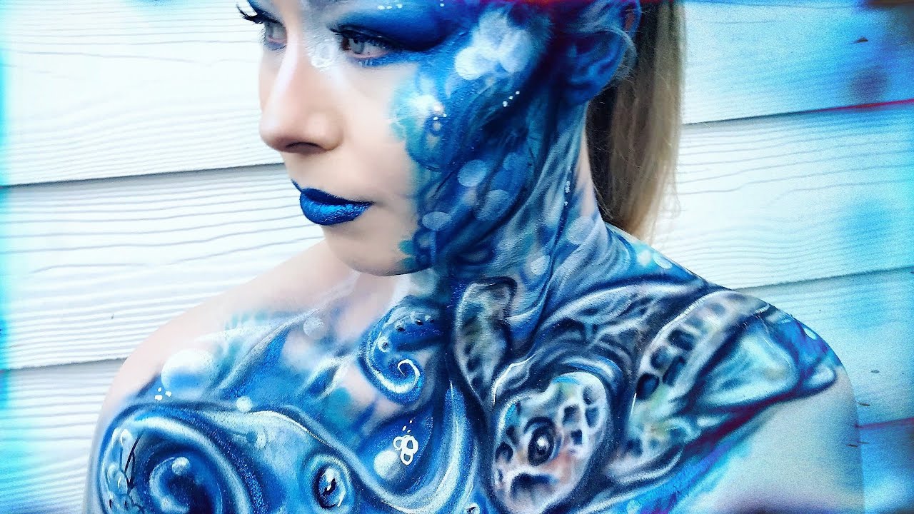 Paradise Jam 2019 - Face & Body Painting - Airbrush - YouTube