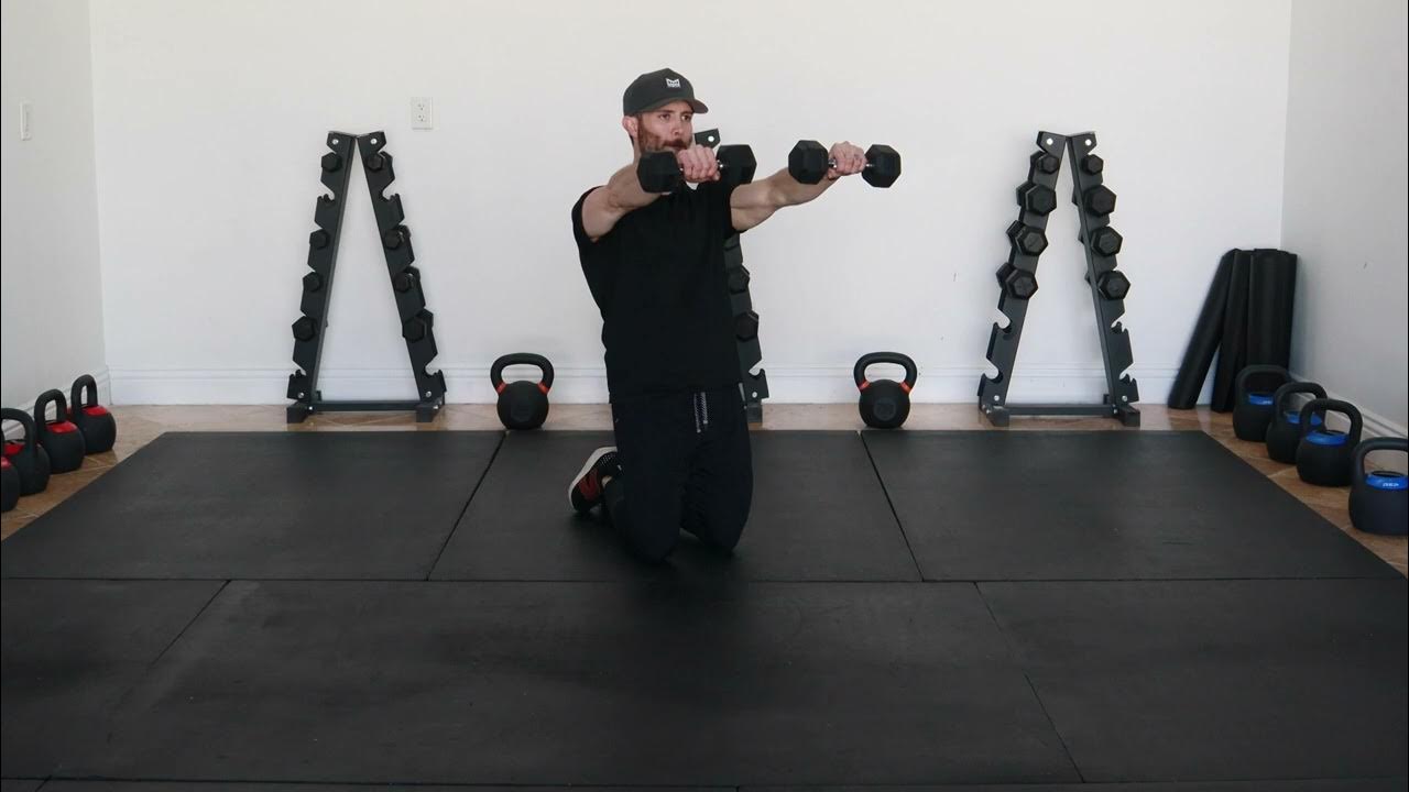Tall Kneeling Front Raise - YouTube