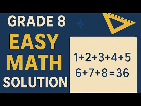 Unit 01: Exercise 1.4 | Grade 8 | Easy Square Numbers Explanation | Easy Math Solutions - YouTube