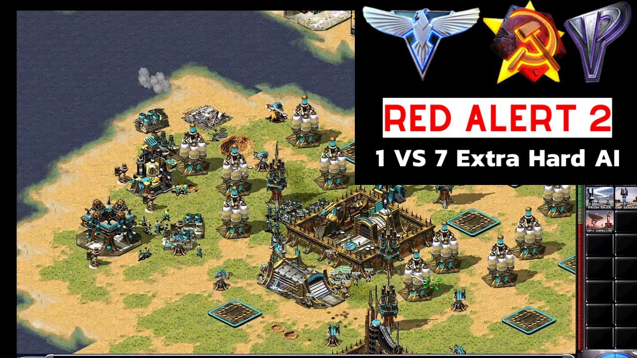 Red Alert 2 Yuri's revenge | World Map I 1 America vs 7 Yuris - YouTube