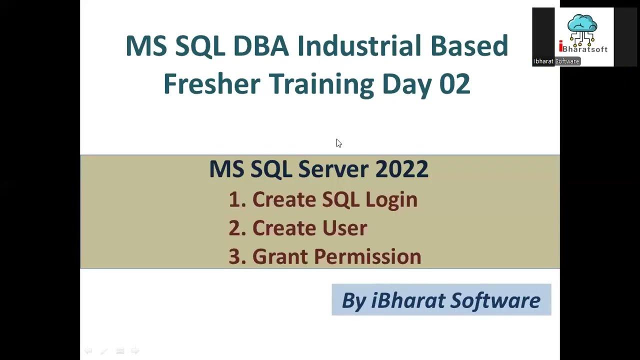 14.How to Create Login, Create User & Assign Permission to user in SQL ...