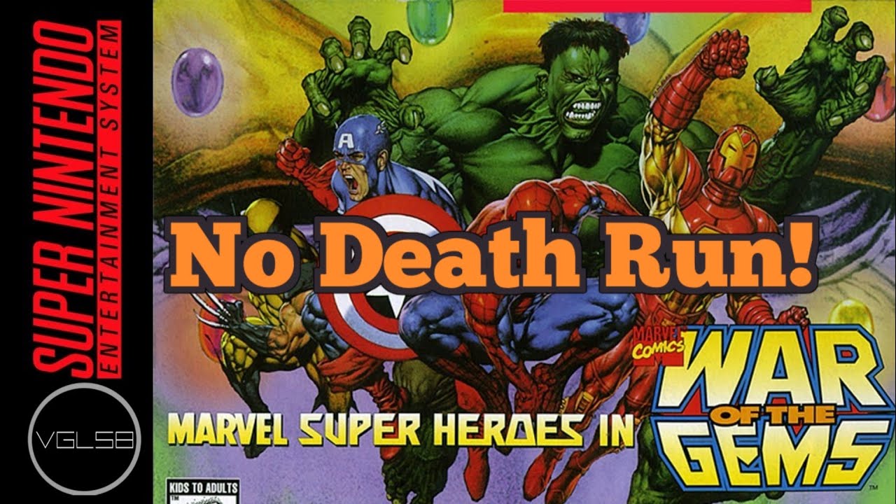 Marvel Super Heroes War of the Gems SNES NO DEATH RUN! - YouTube