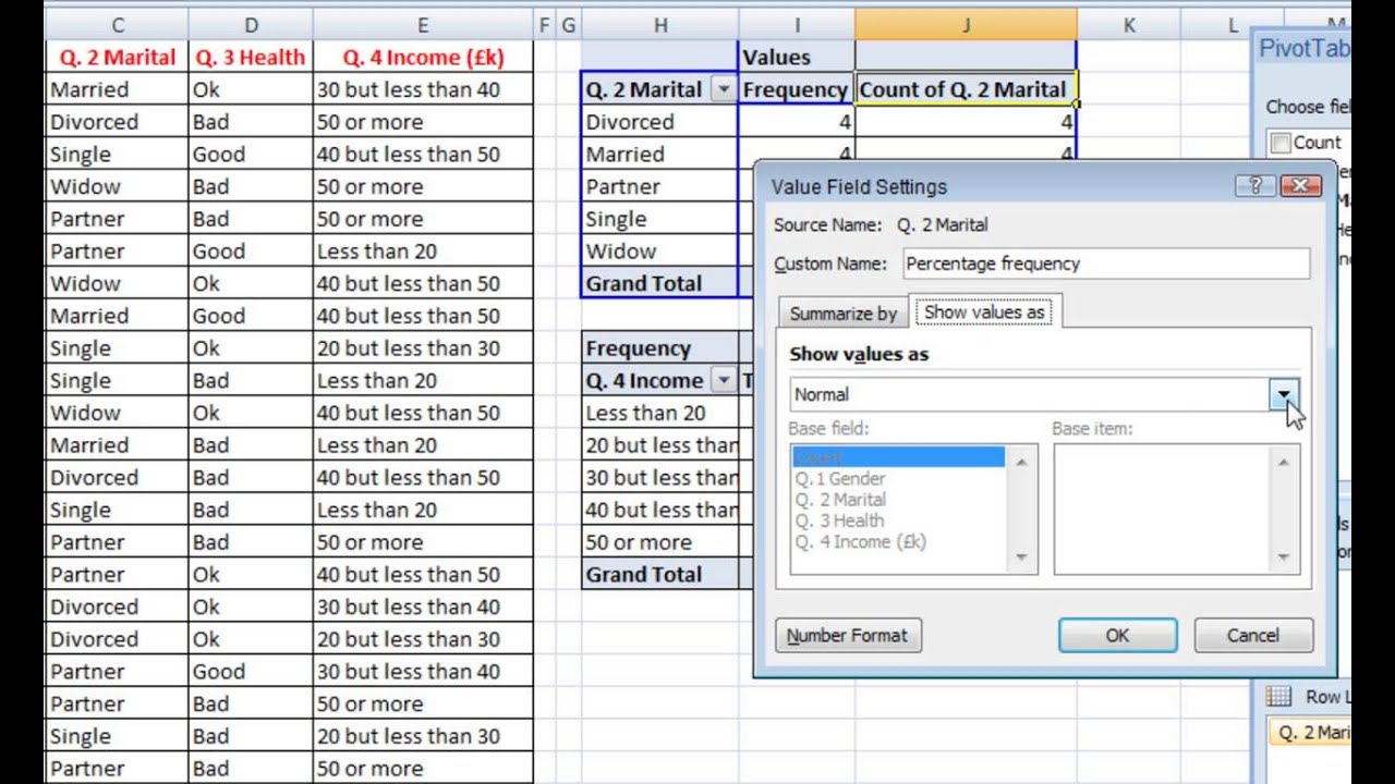 Percentage Cumulative Frequency Tables Windows Excel YouTube percentage-cumulative-frequency-tables-windows-excel-youtube