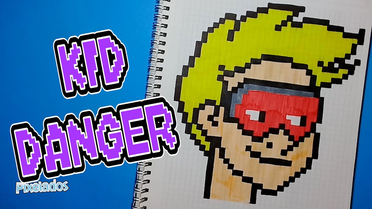 COMO DIBUJAR KID DANGER - HENRY DANGER PIXEL ART - PIXELADOS - YouTube