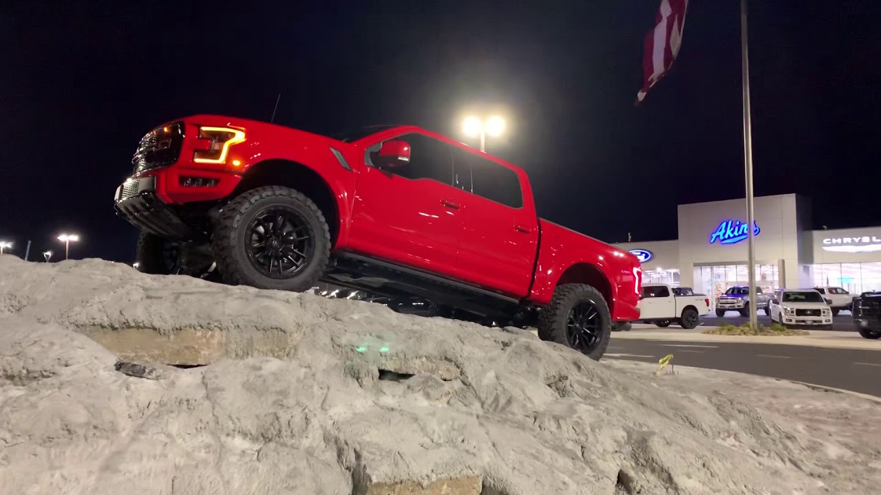 Race Red Raptor on Akins Mountain Ford Performance - YouTube
