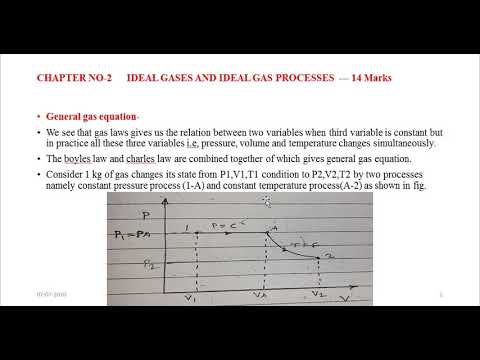 General gas Equation,Ideal Gas Process - YouTube