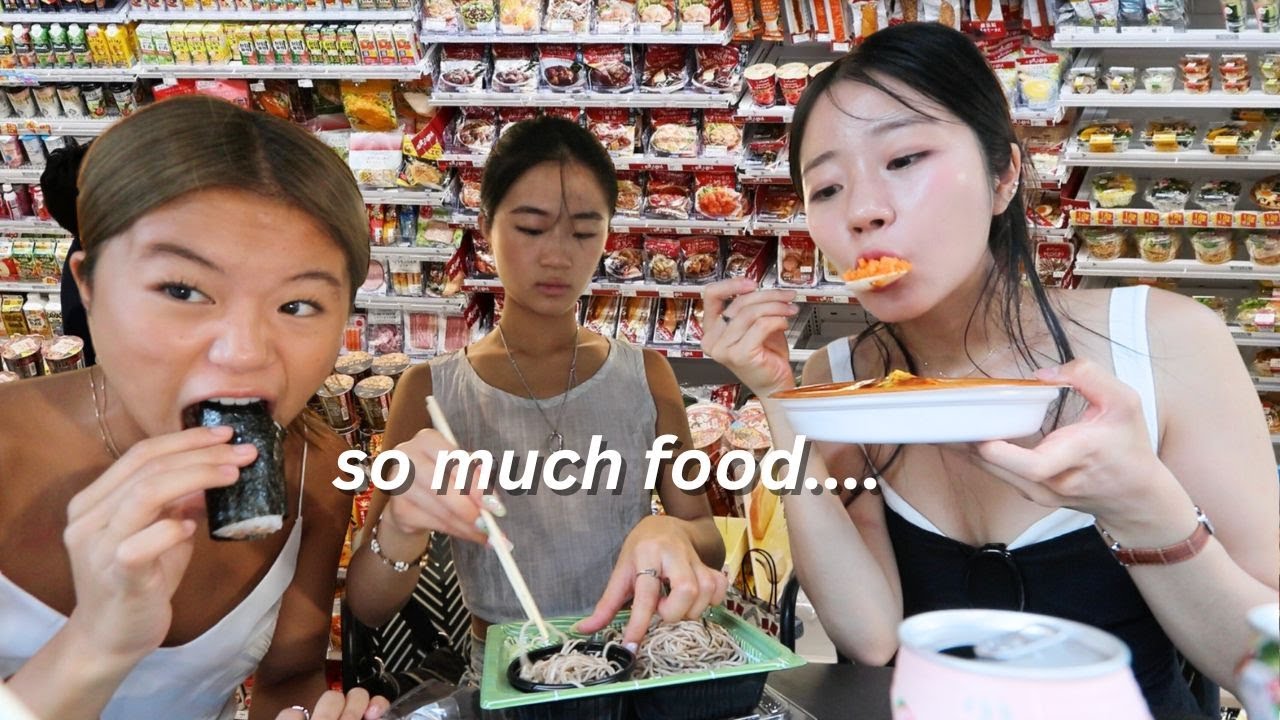 Eating ONLY at Japanese convenience stores for 24 hours! *so good ...