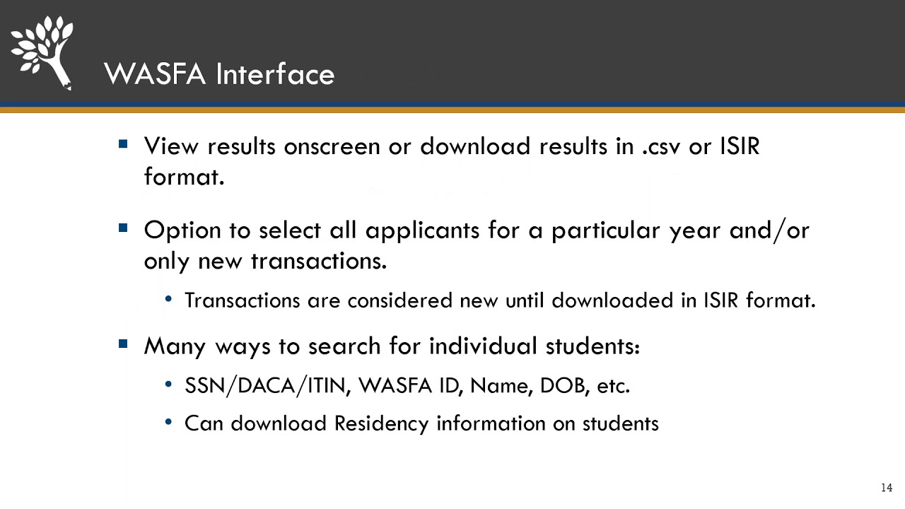 WASFA and Residency - YouTube