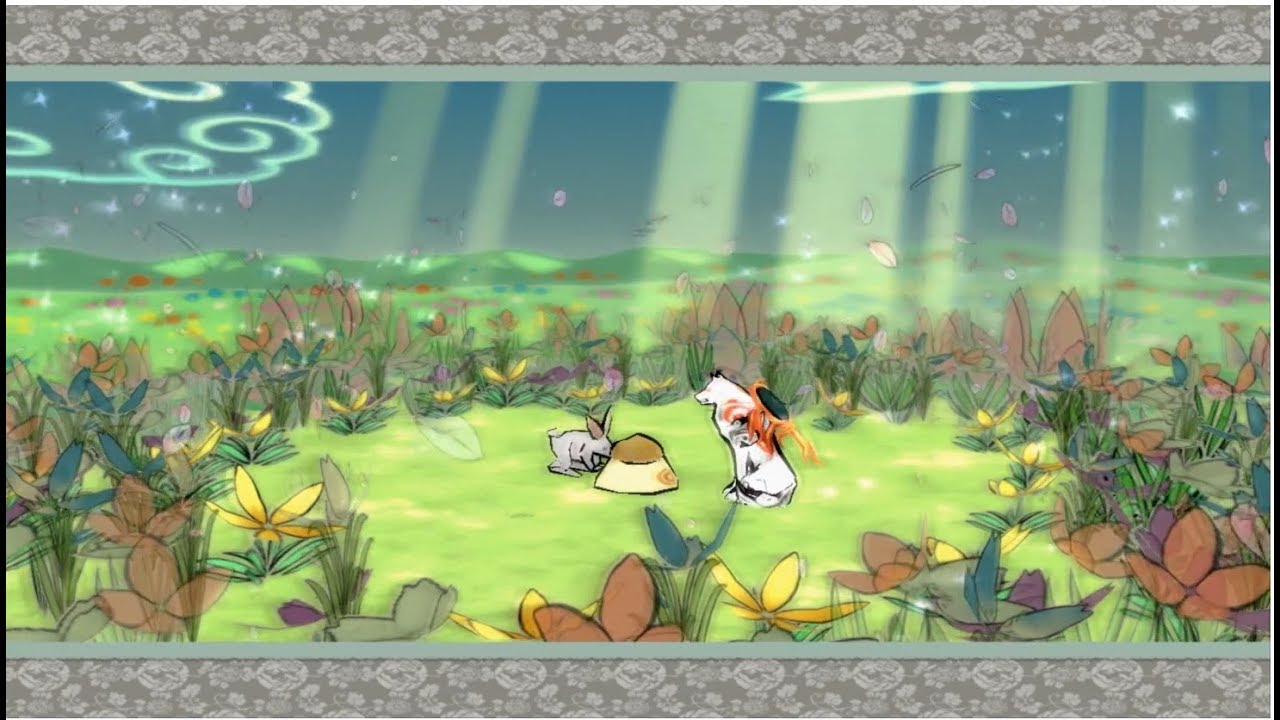 Feeding rabbits in Okami - YouTube