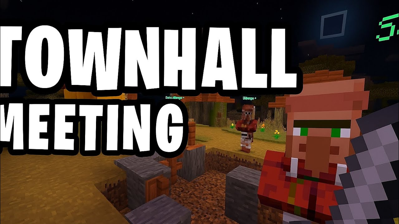 Minecraft: The Wander Trader No Commentary Part 2: Town-hall Meeting ...