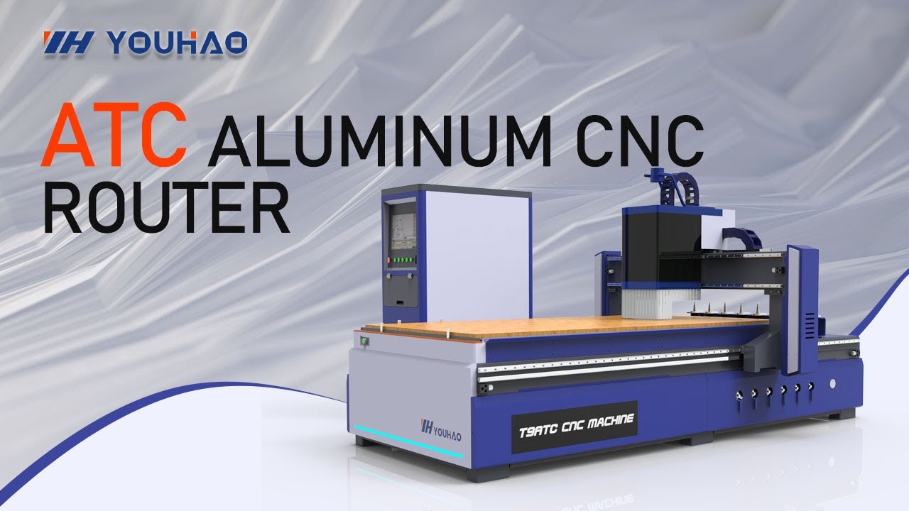 YOUHAOCNC T9 ATC CNC Router Machine for Aluminum - YouTube