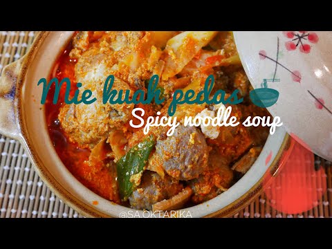 RESEP MIE KUAH PEDAS / SPICY NOODLES SOUP  RECIPE🌶 🌶