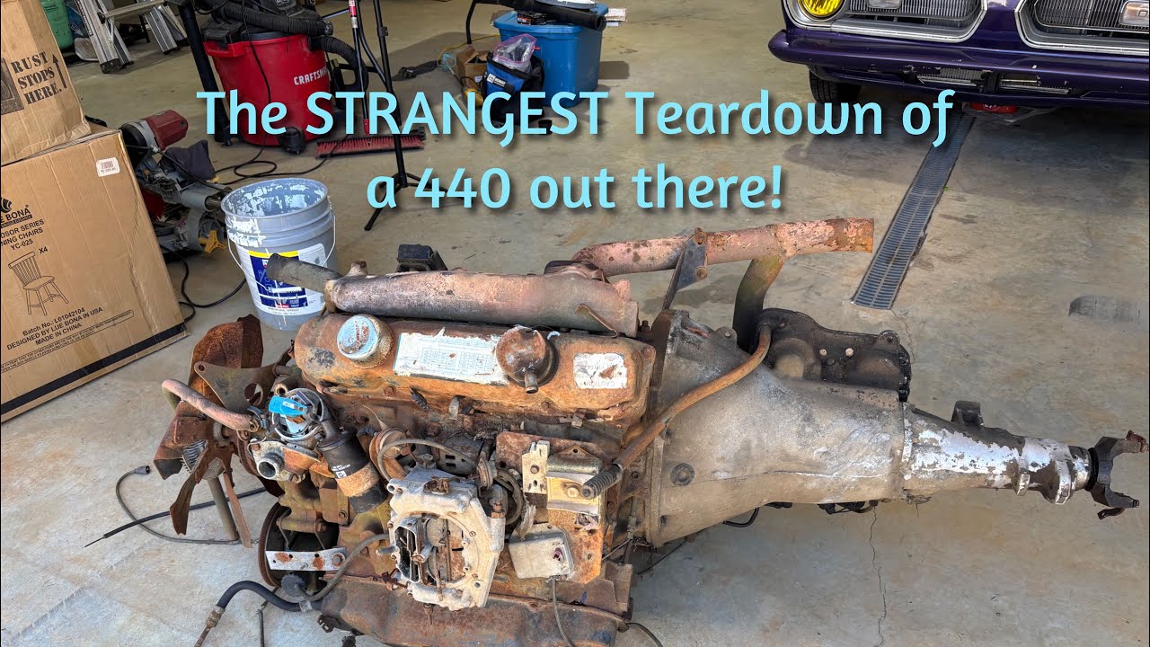The Bus 440 Purchase Turned Crime Scene Teardown #mopar #engineblock # ...