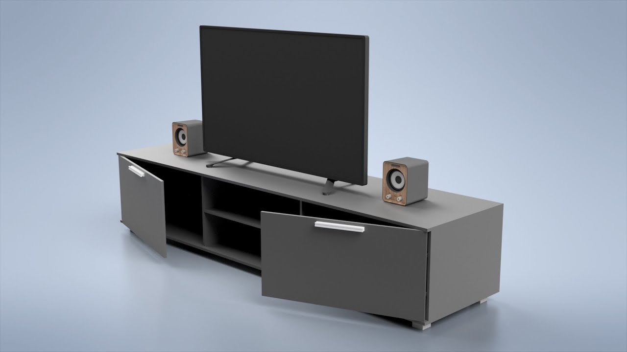 3D Animation Assembly TV Stand product | SoarFlash | Amazon Product ...