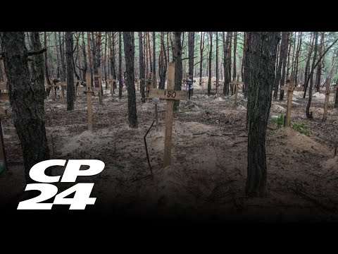 Mass grave of Ukrainian civilians found in Izium