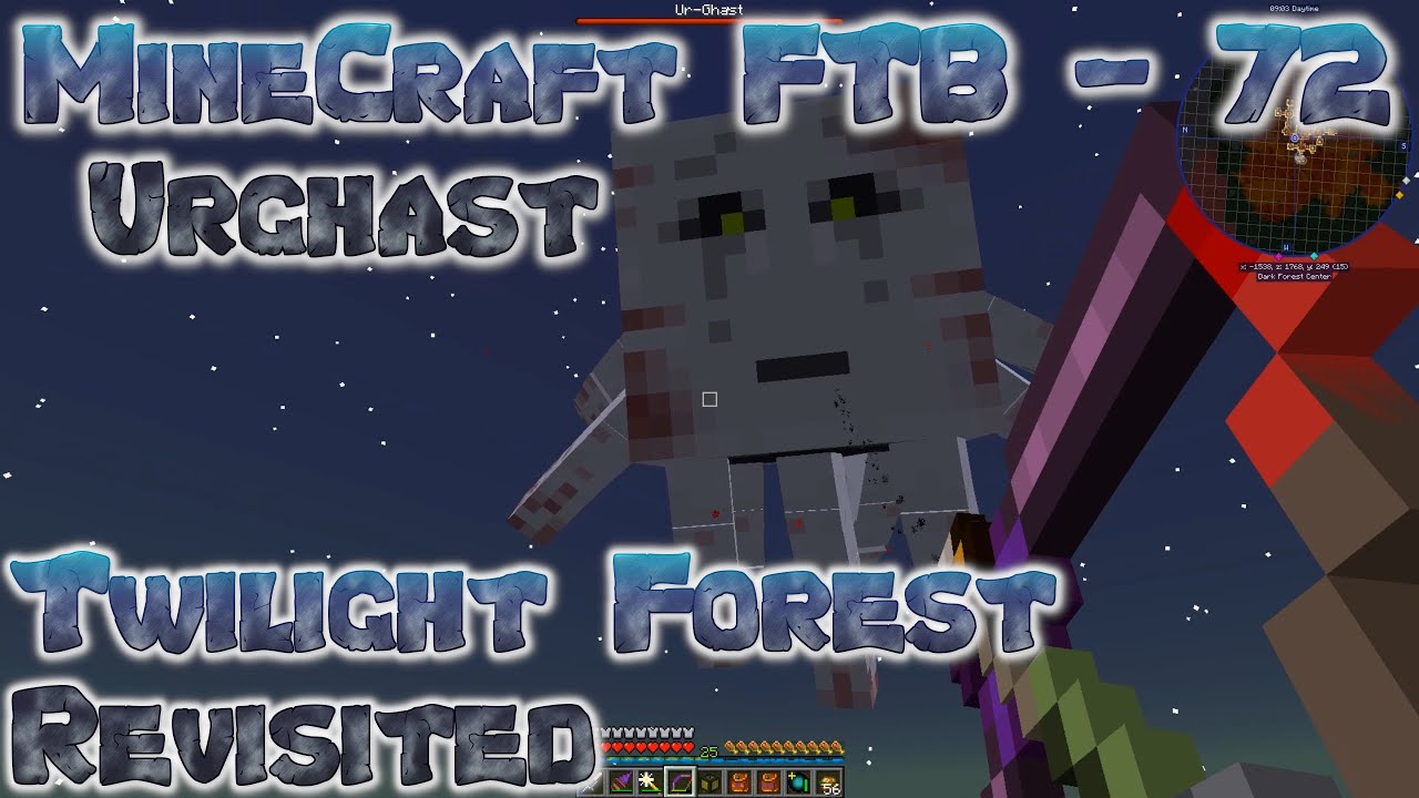 MineCraft FTB - 72 - Twilight Forest, Knight Phantom and Ur Ghast - YouTube