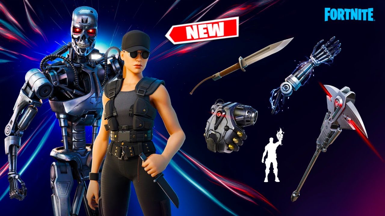 *NEW* T-800 SKIN GAMEPLAY (FORTNITE CHAPTER 2 SEASON 5) FUTURE WAR SET ...