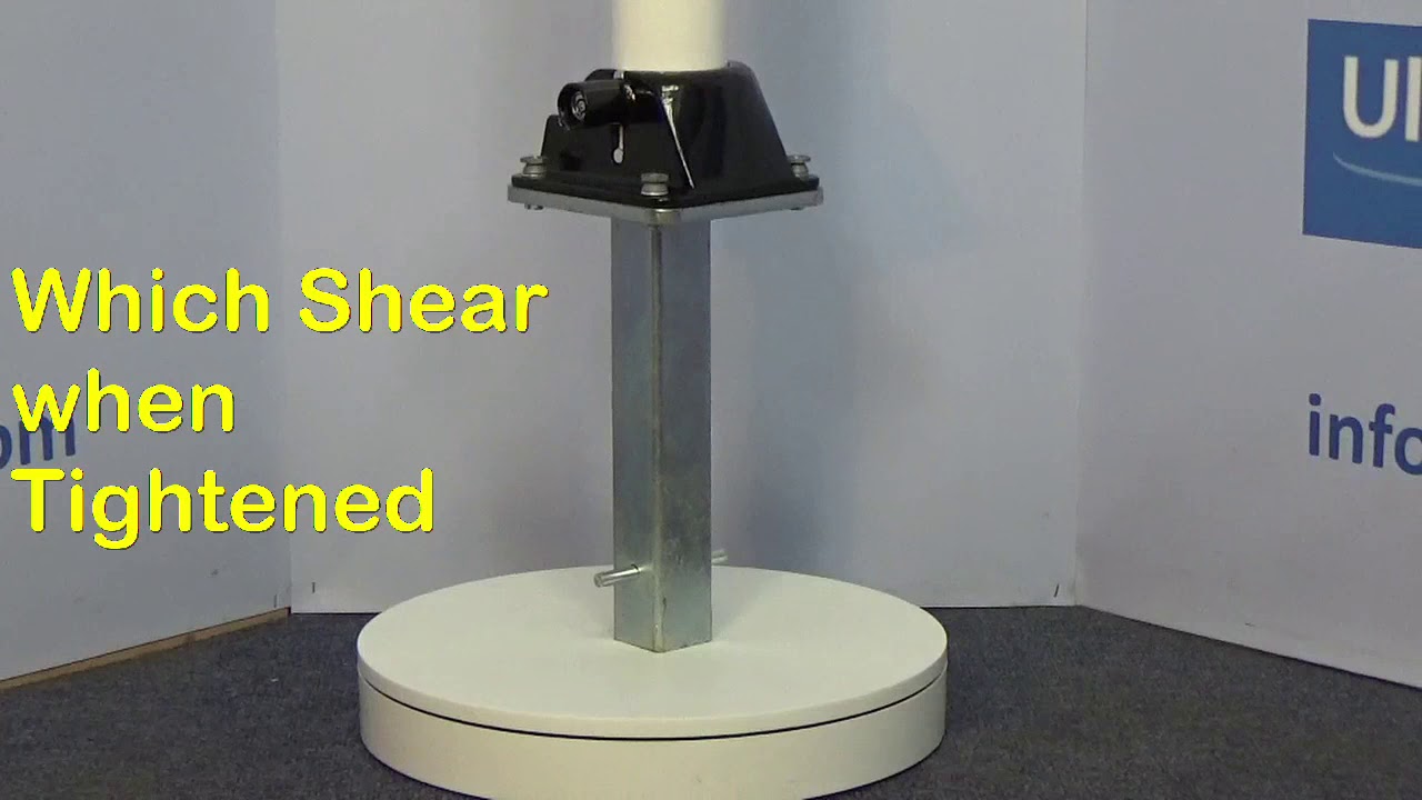 Fold Down Parking Post with a Ground Spigot - YouTube