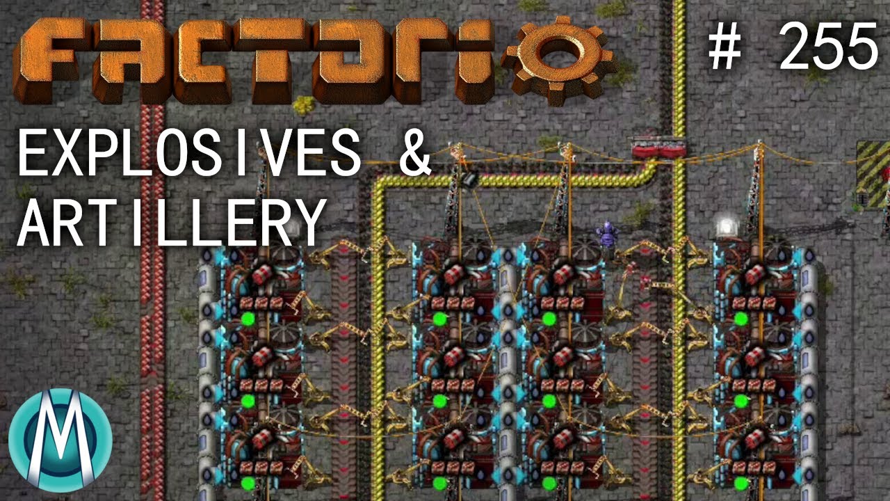 [Factorio 1.1 4K] Angel/Bobs Ep 255: Explosives & Artillery - YouTube