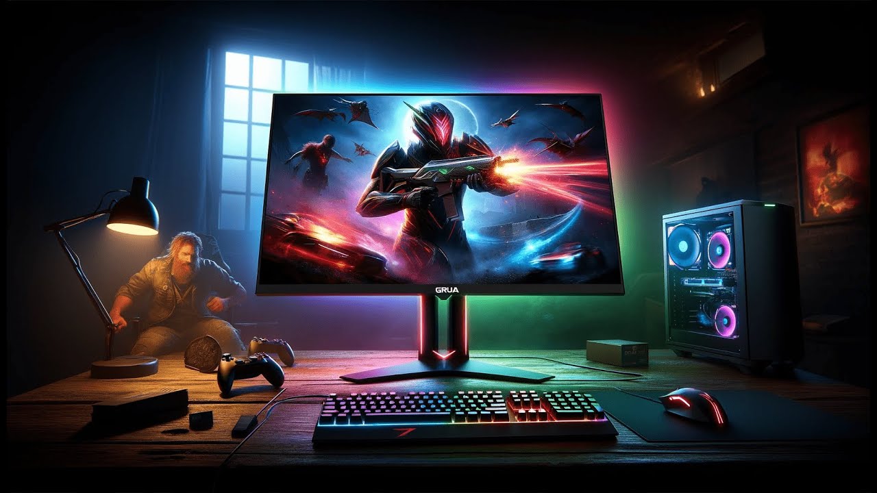 🖥️ CRUA 24.5Inch Gaming Monitor 144Hz/165Hz | FHD 100% sRGB Computer ...