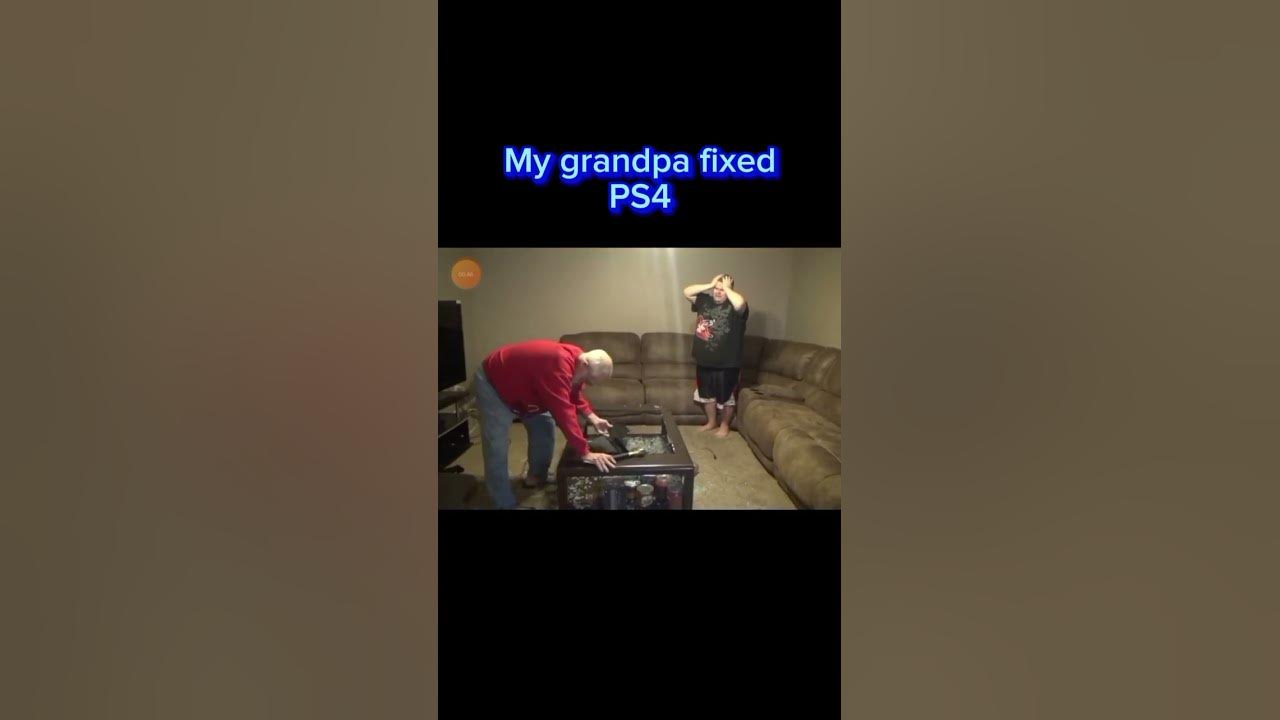Grandpa Fixes My Ps4 😄funny Youtube